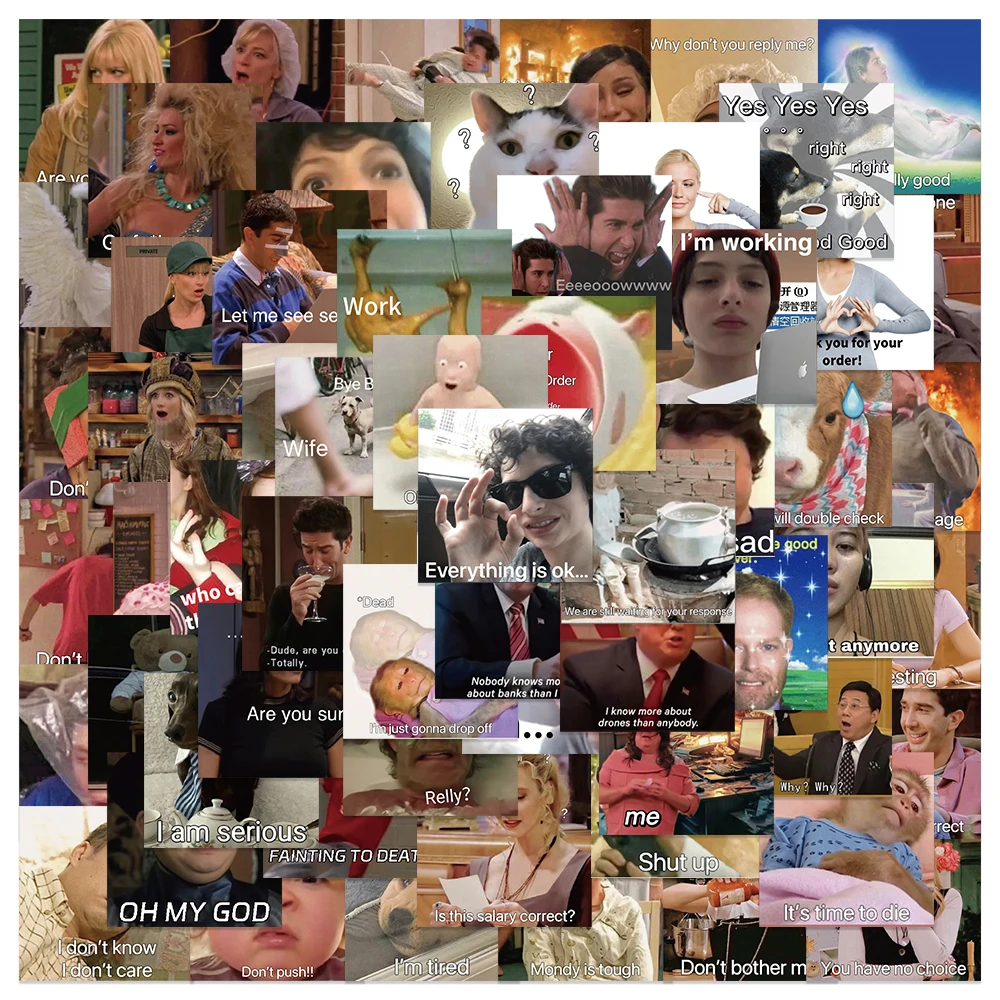 60pcs-Foreign-Enterprise-People-Crazy-Stickers-For-Laptop-Luggage ...