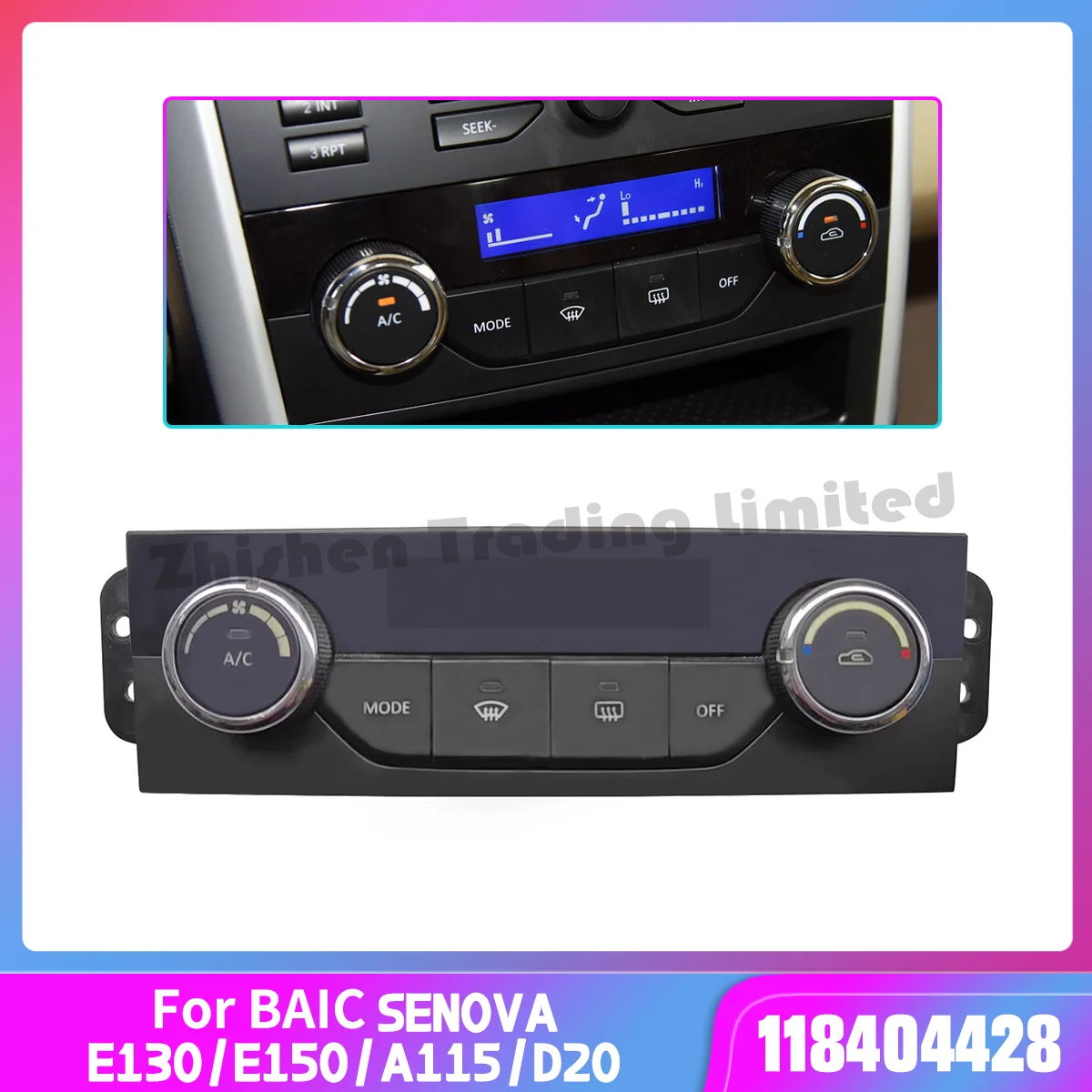 Panel de Control de calefacción y refrigeración, interruptor de CA ...