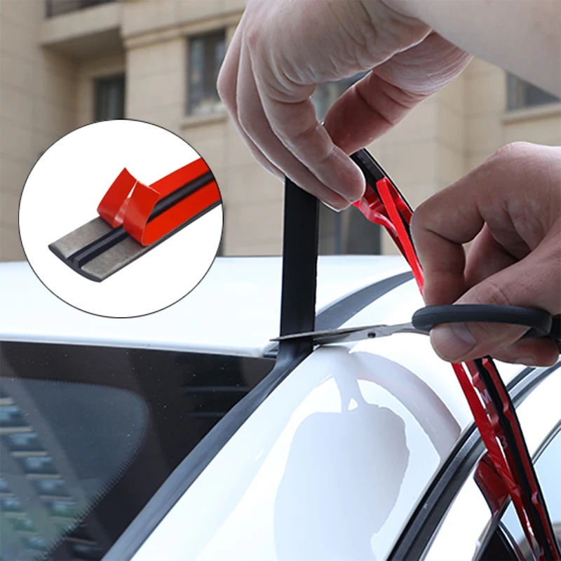 Car-Window-Edge-Windshield-Roof-Rubber-Sealing-Strip-Sticker-For-Audi ...