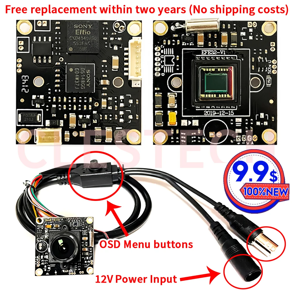 Real 800TVL 4140+673 Low Lux 2.8mm 1/3"Sony CCD Effio-e Simple hd mini cctv camera chip complete ...