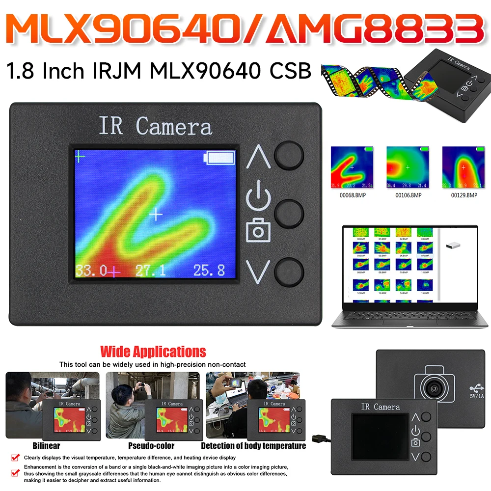 MLX90640-AMG8833-Digital-Infrared-Thermal-Imager-LCD-Display ...