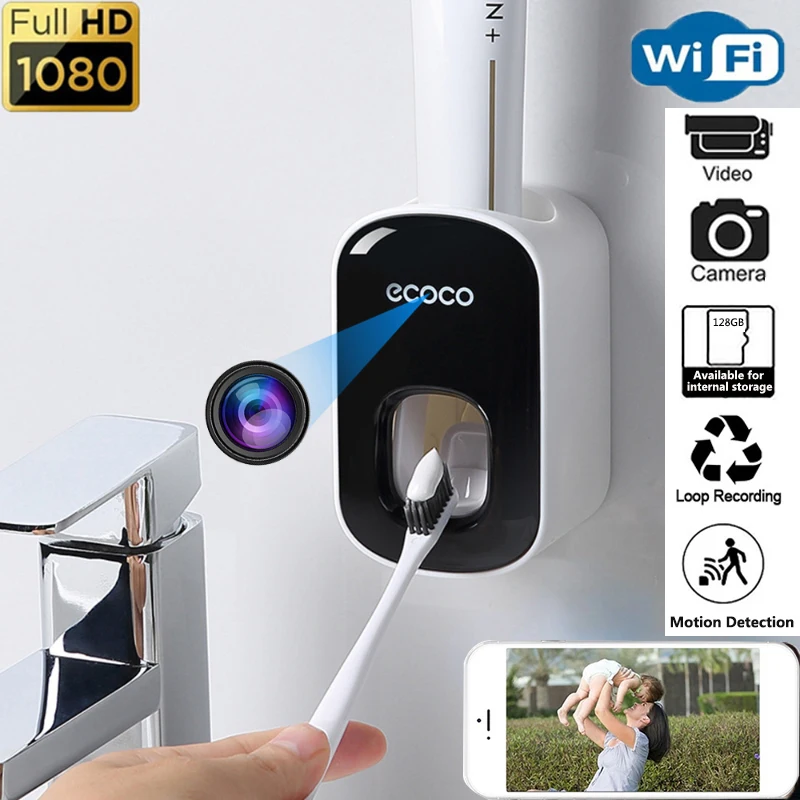 HD-1080p-automatische-Zahnpasta-Quetscher-WiFi-Mini-Kamera-IP ...