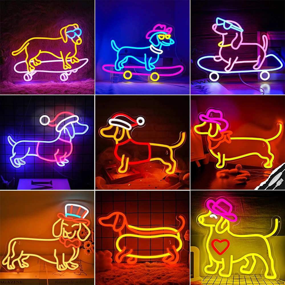 Dachshund-Dog-Neon-Sign-Led-Light-For-Wall-Decor-Room-Decoration-For ...