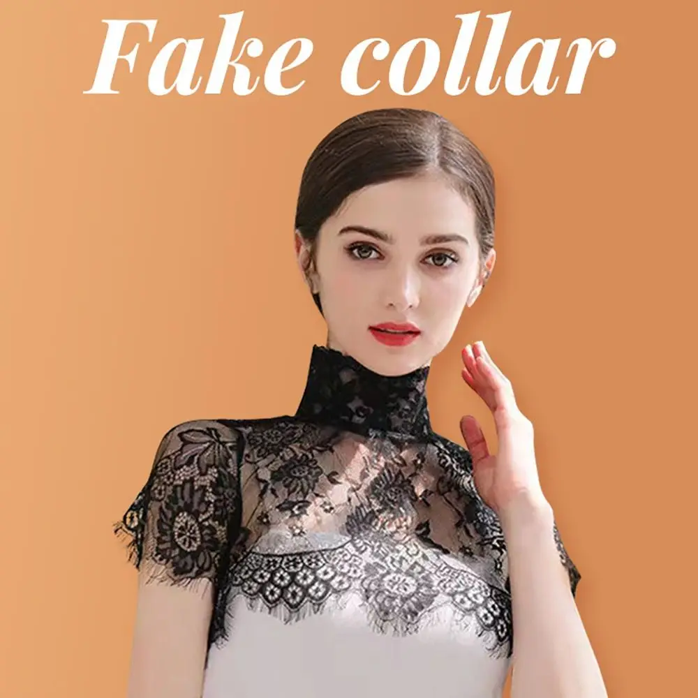 Removable-Lace-Fake-Collar-Blouse-Detachable-Fake-Collar-Chiffon ...