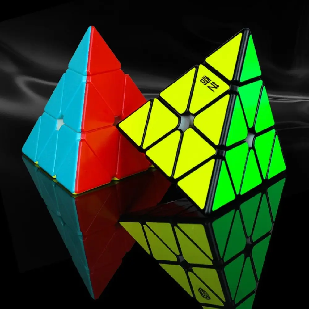 QiYi-3x3-Pyramid-Magic-Cube-Stickerless-Speed-Puzzle-Cube-Educational ...