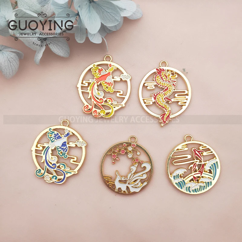 Colgante-de-aleaci-n-de-goteo-de-aceite-de-10-piezas-accesorios-de ...