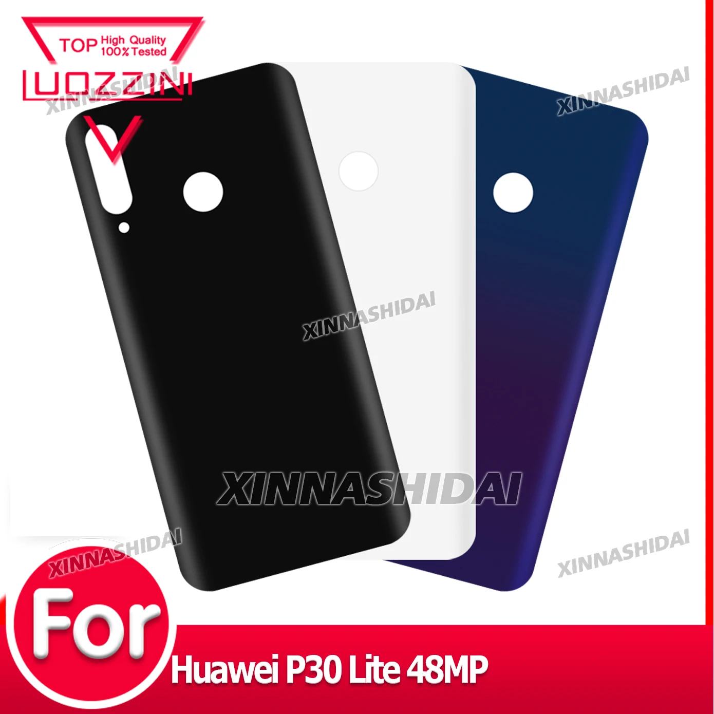Back Glass Cover For Huawei P30 Lite 48MP Battery Cover Rear Door ...