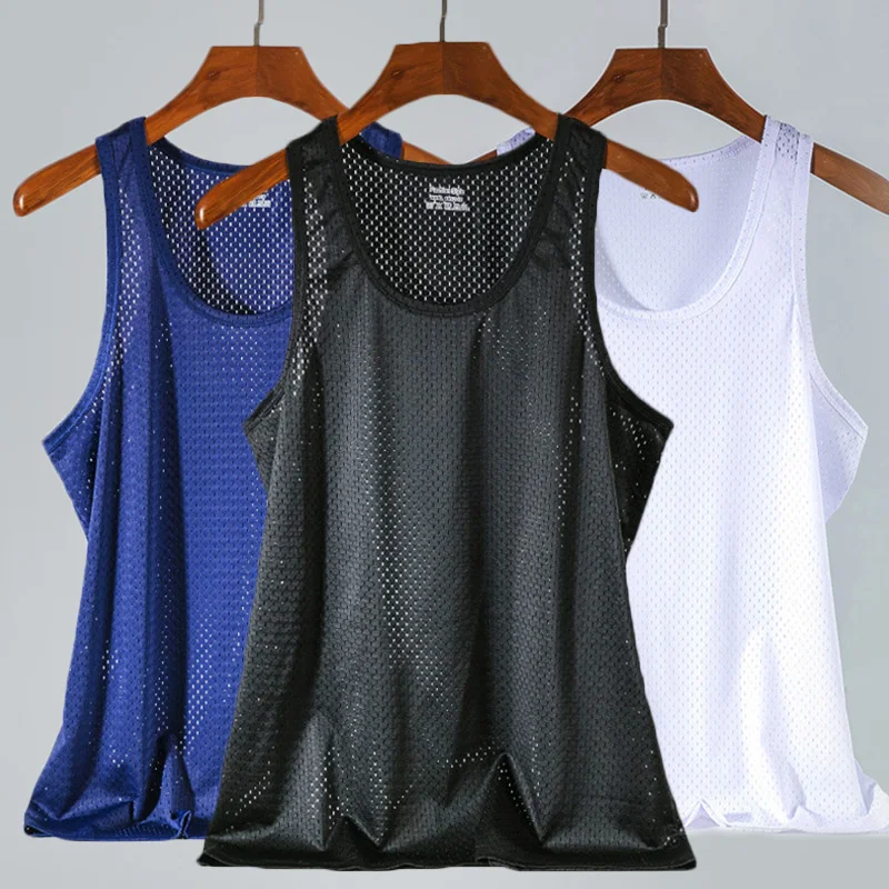 Men's Casual Tank Summer Bodybuilding Fitness Muscle Singlet Man's ...