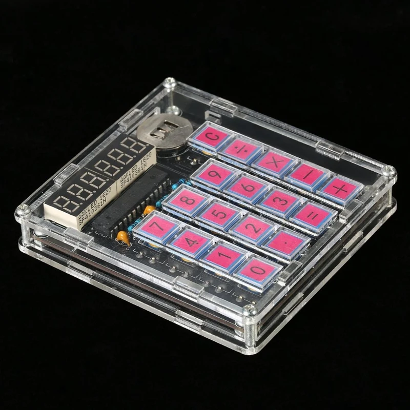 DIY Calculator Kit Digital Tube Calculator Built In CR2032 Button Cell ...