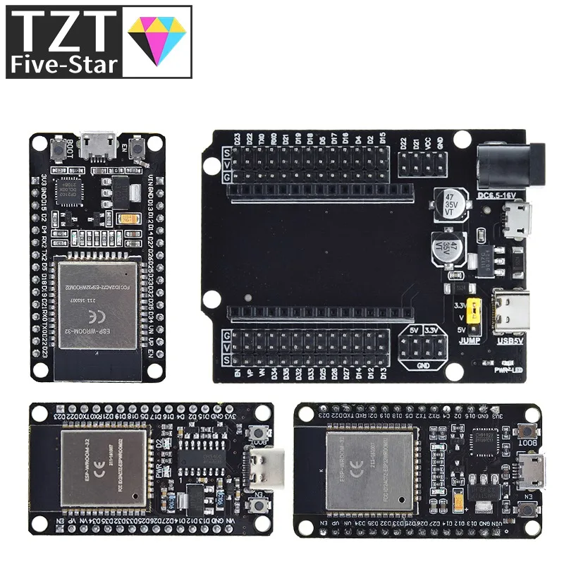 Generic Esp32 Development Board Type C Usb Ch340c Wifibluetooth Ultra Low Power Dual Core Esp32