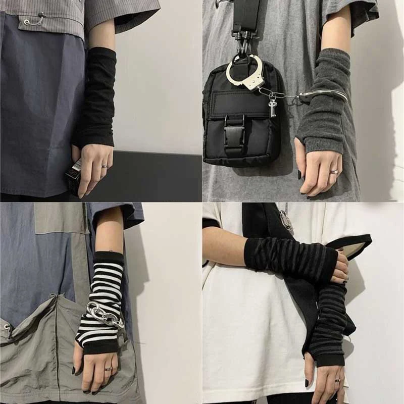 Anime Glove Cosplay Darkly Ninja Mitten Oversleeve Man Women Fashion ...