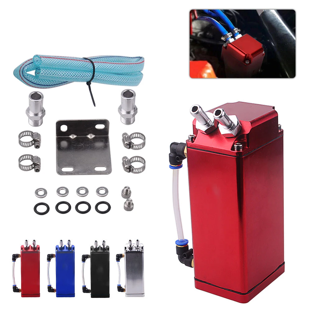 Oil Catch Tank Universal Oil Catch Tank With Breather Aluminum Oil ...
