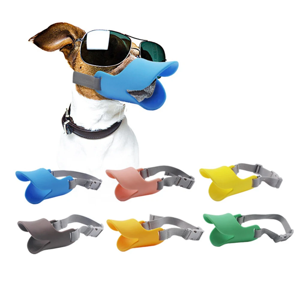 Dog-Muzzle-Silicone-Duck-Muzzle-Mask-for-Pet-Dogs-Anti-Bite-Stop ...