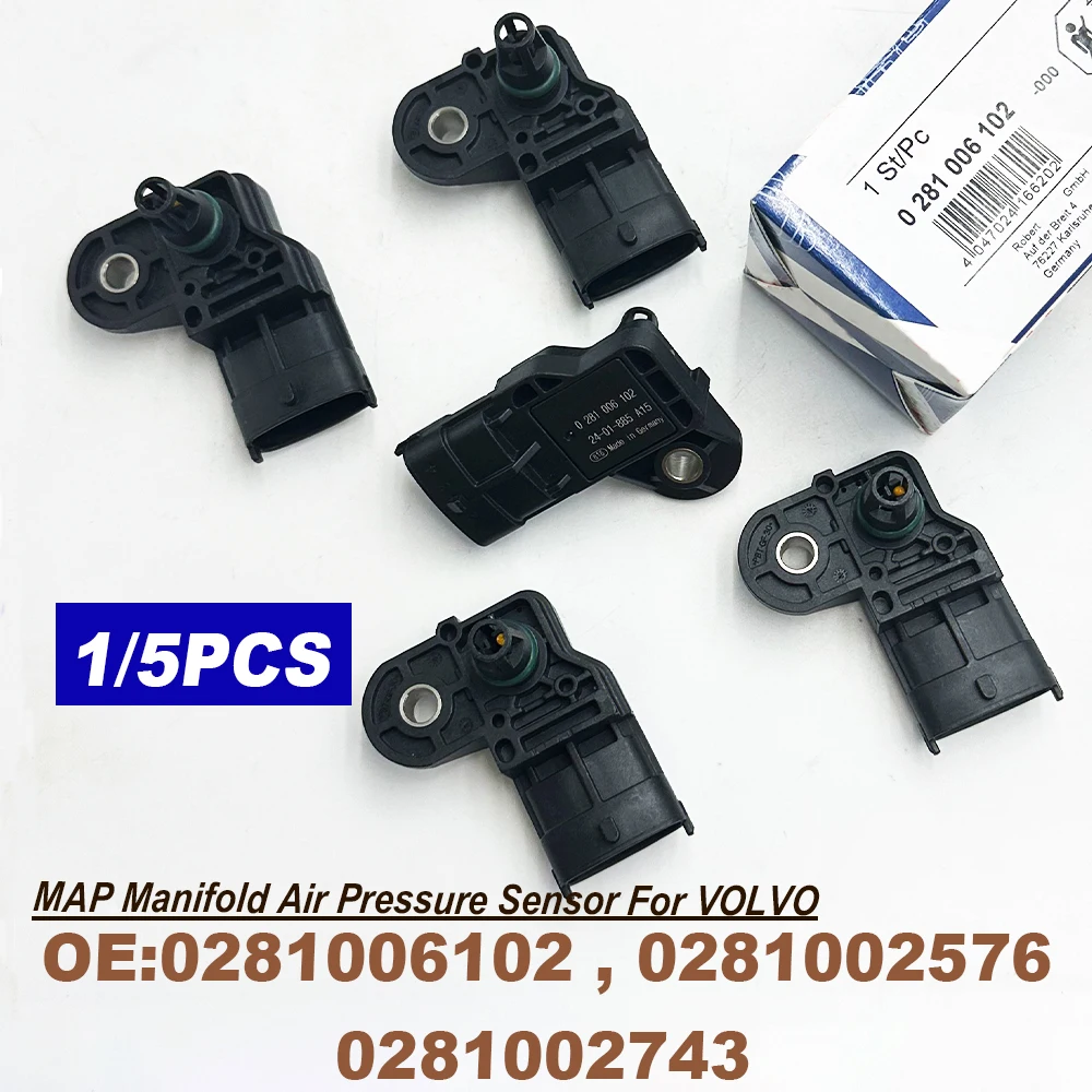 1-5PCS-0281006102-Intake-Manifold-Pressure-MAP-Sensors-0281002576 ...