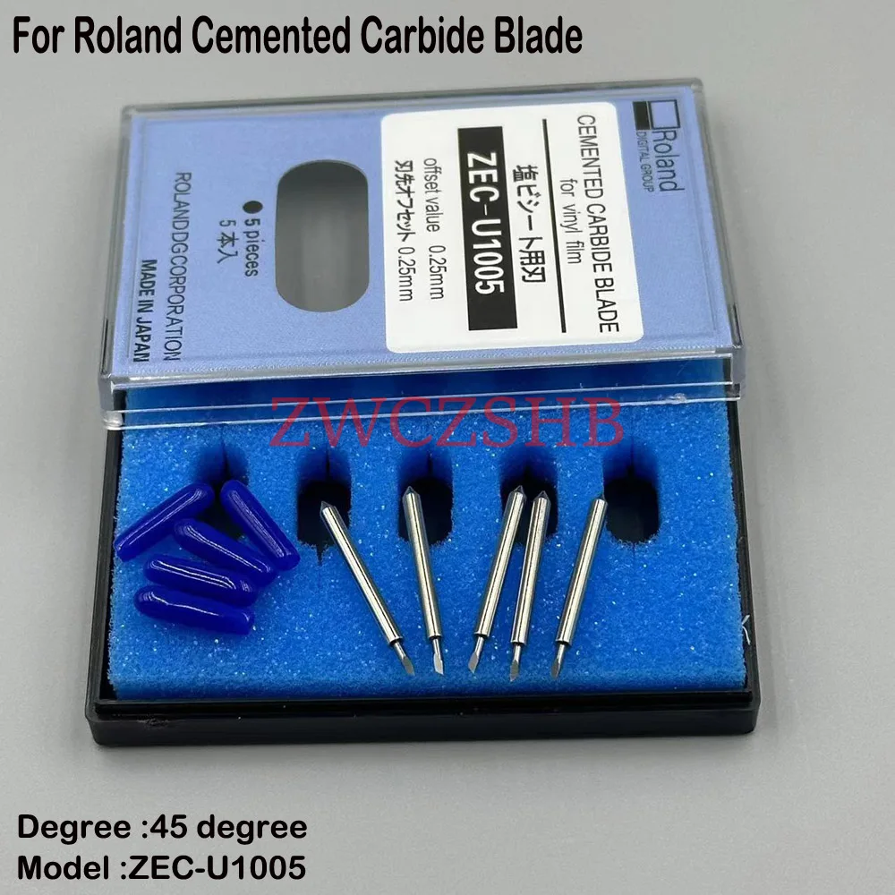 5Pcs Roland Cutter Knife Blade ZEC-U1005 Cemented Carbide Blade for Roland XC-540 SP-300V VP-540 ...