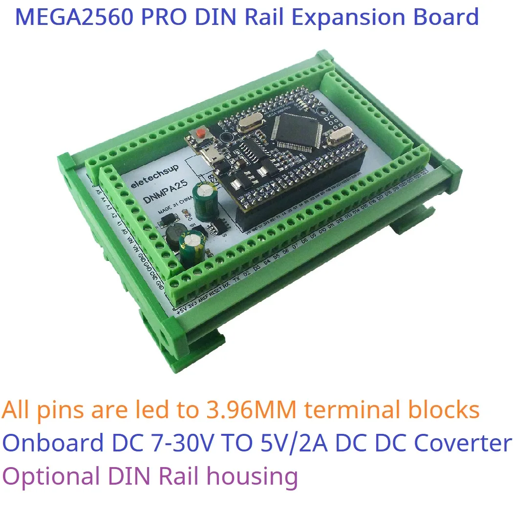 MEGA2560-PRO-DIN-Rail-Expansion-Board-DC-DC-5V-2A-Converter-3-96mm ...