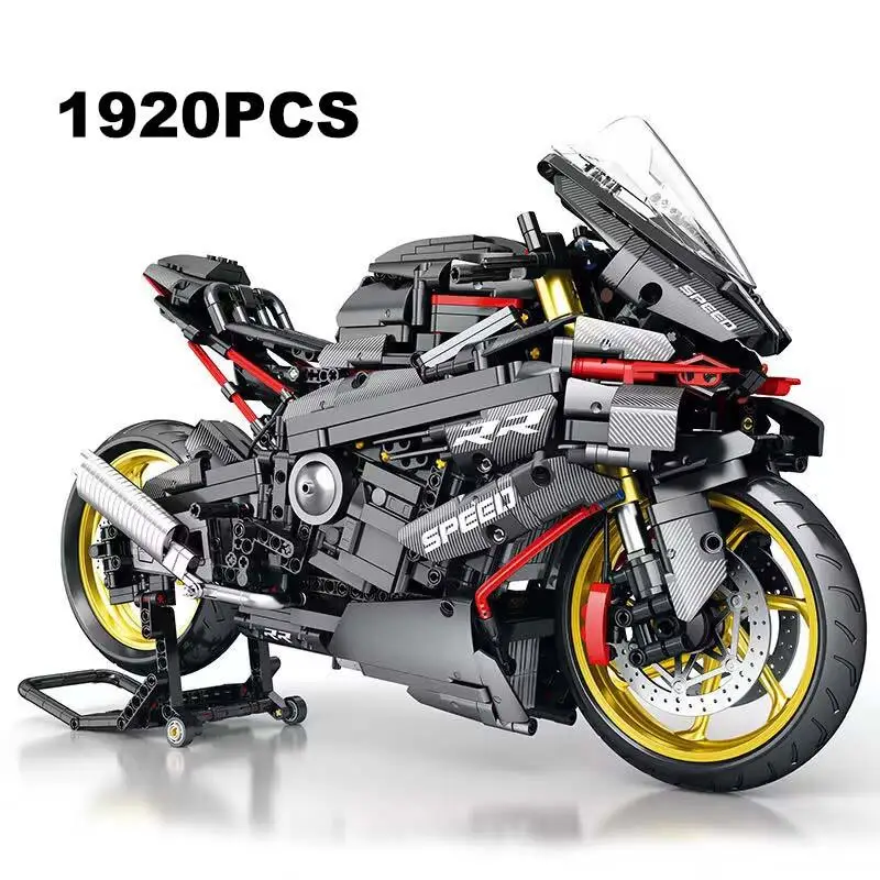 Technical-Black-Motorbike-S1000RR-Building-Blocks-Model-1-5-Size ...