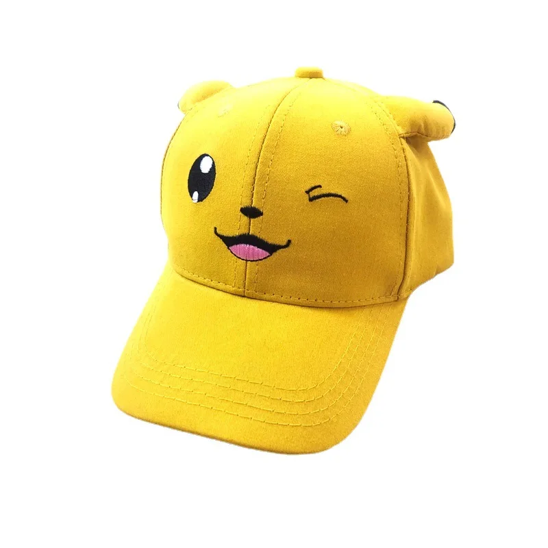 Pikachu-Sun-Visor-Hat-Pokemon-Anime-Cartoon-Casquette-Cute-Sun-Hat-for ...