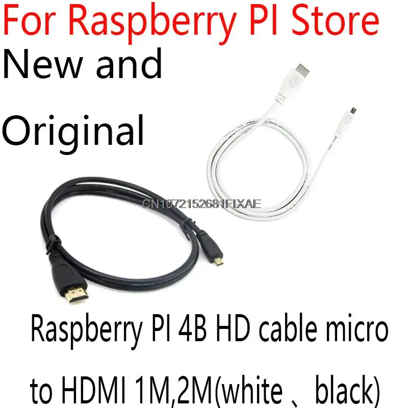 Official-Raspberry-Pi-4-Micro-HDMI-to-Standard-HDMI-A-M-1m-2m-Cable ...