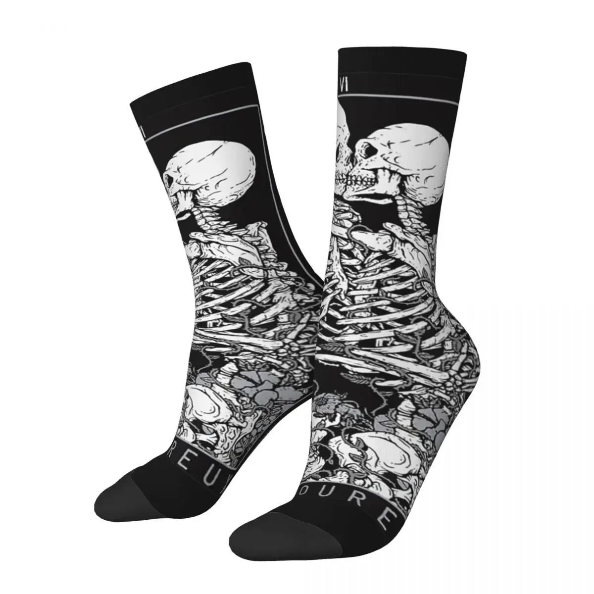 Funny-Happy-Men-s-Socks-Skull-Bones-Horror-Goth-Vintage-Harajuku-Dark ...