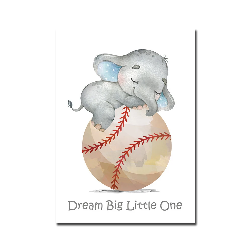 Elephant Playing Baseball