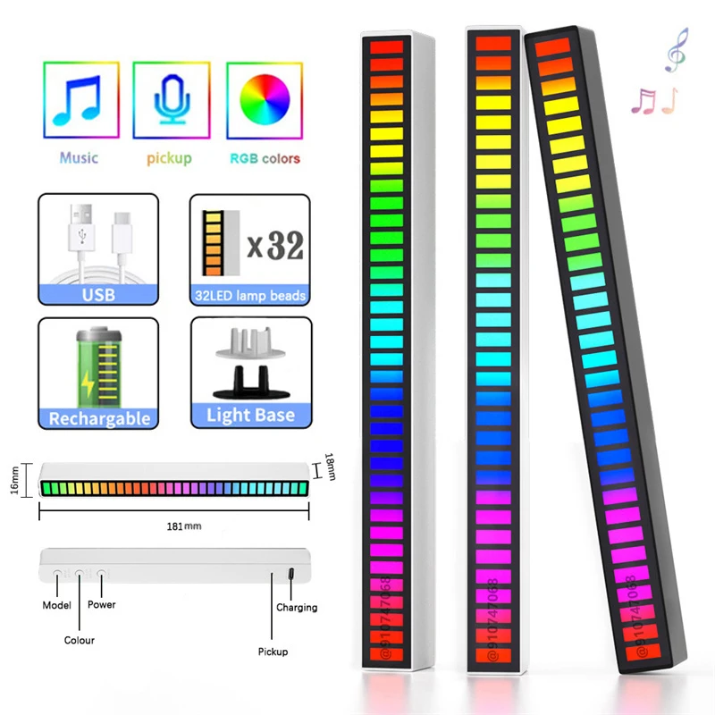 Rgb Led Strip Light Music Sound Control | Rgb Led Strip Lights Rhythm ...