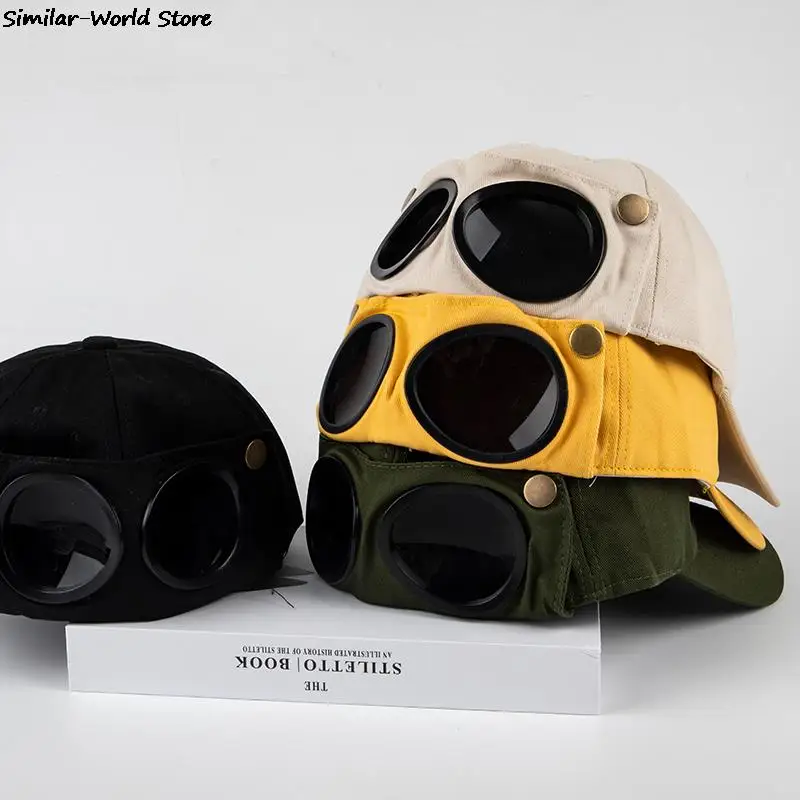 New-Aviator-Hat-Summer-Personality-Glasses-Baseball-Cap-Female-Unisex ...