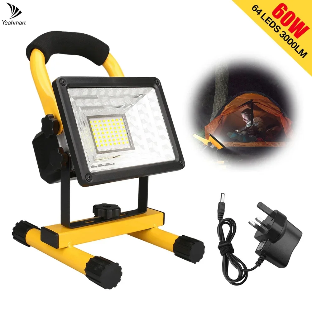 Portable-64-LEDS-60W-Spotlight-Work-Light-IP65-Outdoor-Waterproof ...