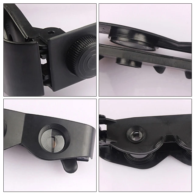 Adjustable Zoom In Glasses Hand Free Binoculars Telescope Wearable For ...