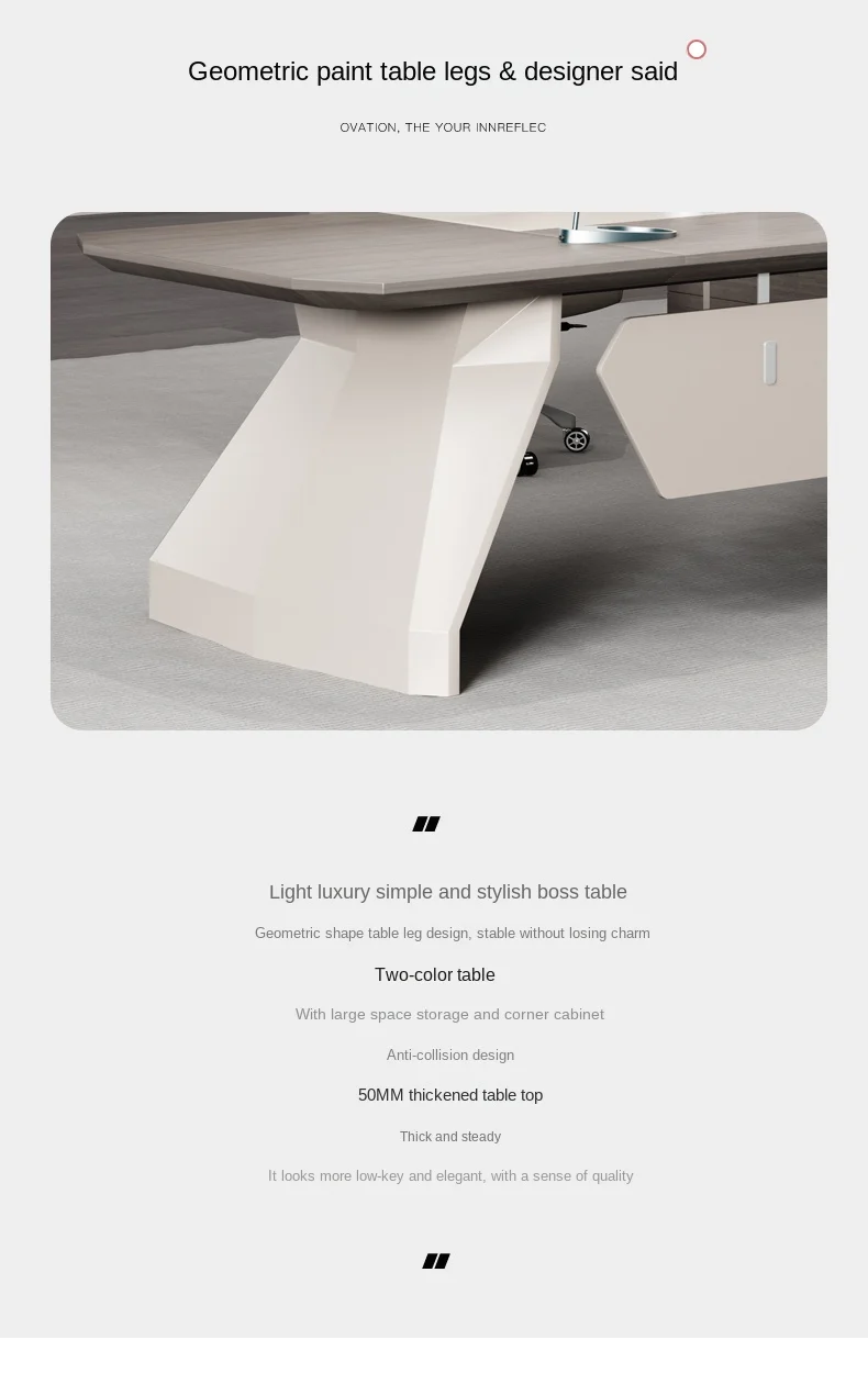 Office furniture desk Office boss desk General manager Single boss desk ...