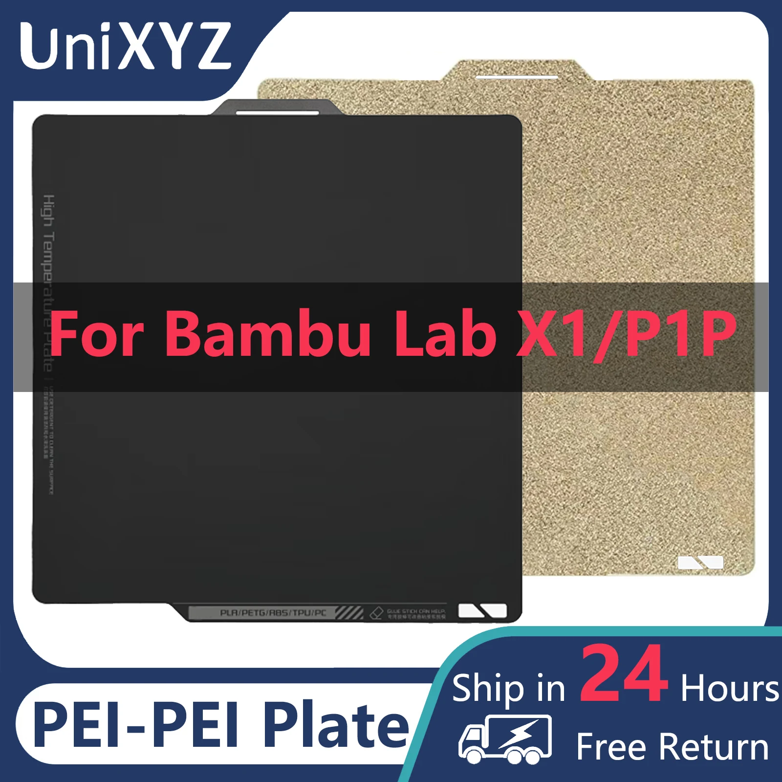 UniXYZ Plaque de construction pour imprimante 3D, mise à niveau Bambu ...