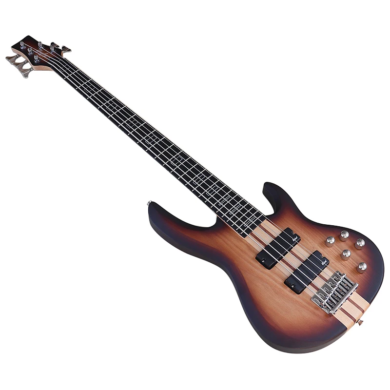 Active Electric Bass Guitar 5 String Neck Through 43 Inch Solid Ashwood ...