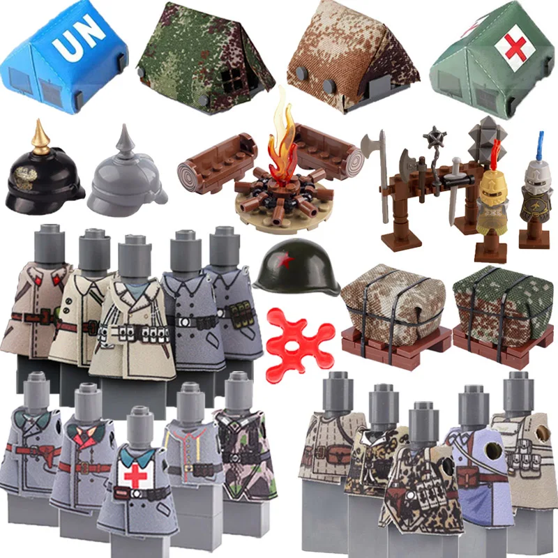 WW2-Military-Building-Blocks-Mini-Bricks-Solider-Figures-Gifts-Weapons ...