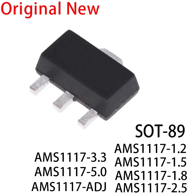 10PCS-New-and-Original-AMS1117-3-3V-SOT-89-AMS1117-ADJ-AMS1117-1-8 ...