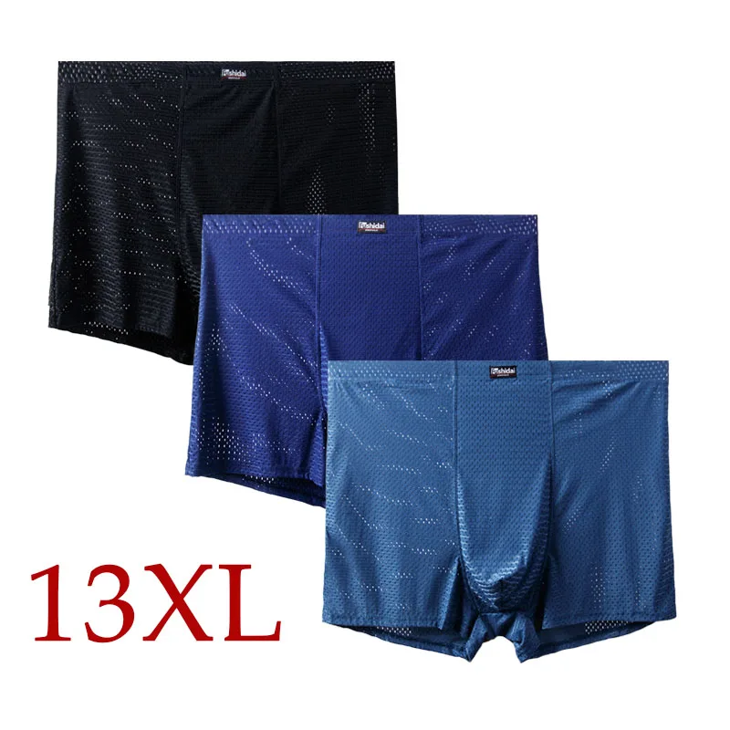 13XL-3XL-Mesh-Hole-3PCS-Men-Boxer-Underwear-Boxer-Shorts-Men-Sex ...