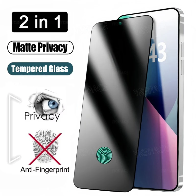 2Pcs Matte Privacy 9H Tempered Glass For Samsung Galaxy S25 Edge S24 ...