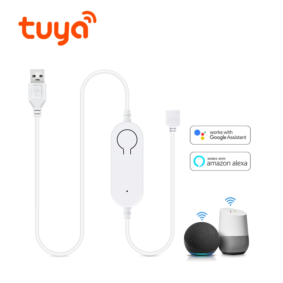 USB-Smart-Control-Tuya-WiFi-Dimmable-5V-LED-Light-Switch-RGB-LED-Strip ...