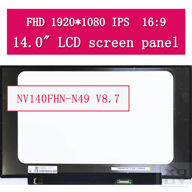 14-Slim-LED-matrix-NV140FHM-N49-V8-7-laptop-lcd-screen-panel-1920-1080 ...