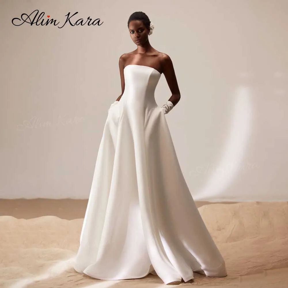 Alim-Kara-2-In-1-With-Jacket-Wedding-Dress-2024-Satin-A-Line-Court ...