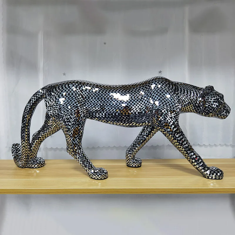 82cm-Long-Room-Decor-Leopard-Ornaments-Sculptures-Figurines-Modern-Home ...