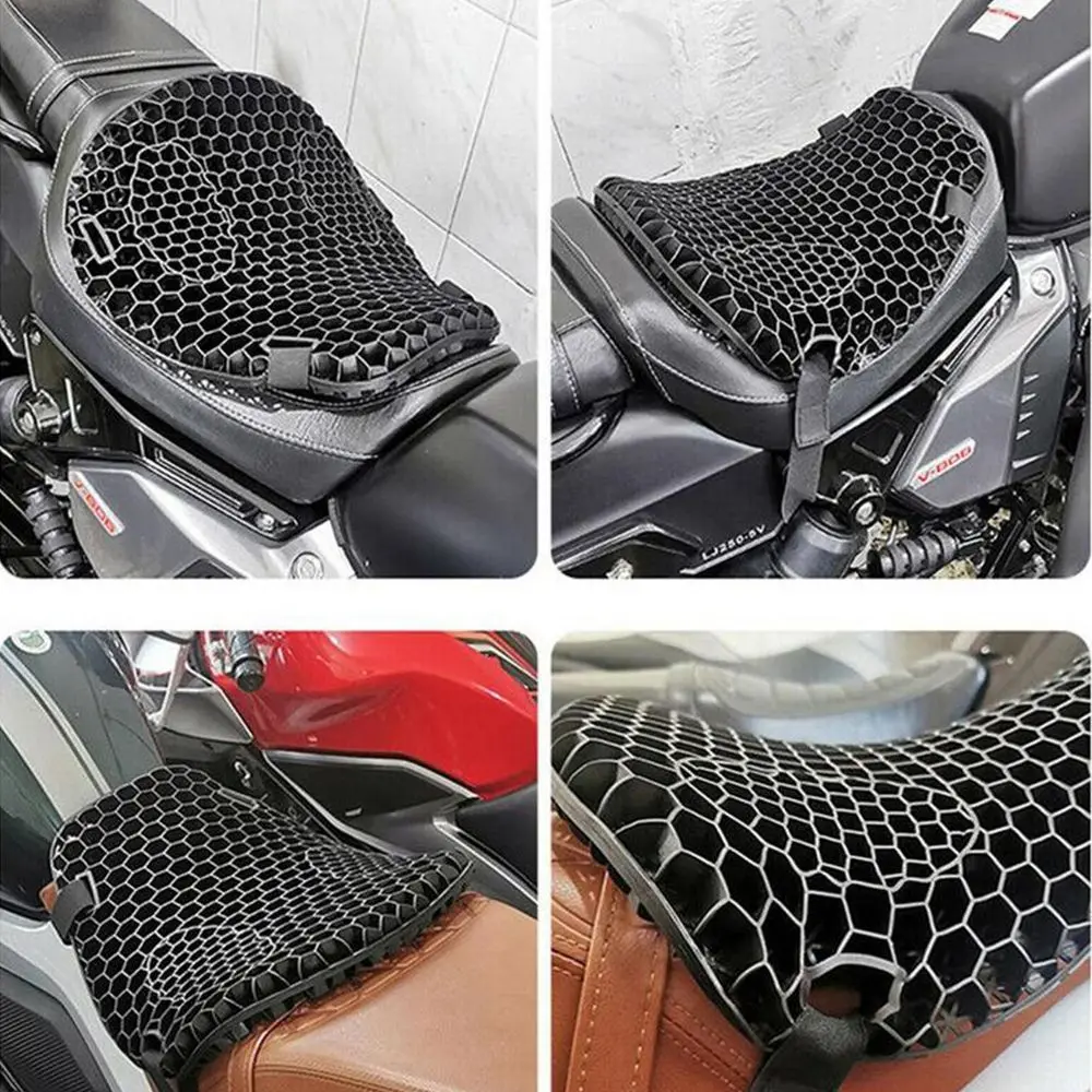 Pressure-Relief-Anti-Slip-Comfortable-Gel-Honeycomb-Motorbike ...