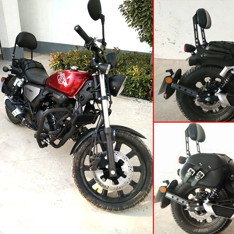 Backrest Shelves Luggage Rack Cushion Side Bag Suitcase Shelf Motorcycle Accessories For KEEWAY ...