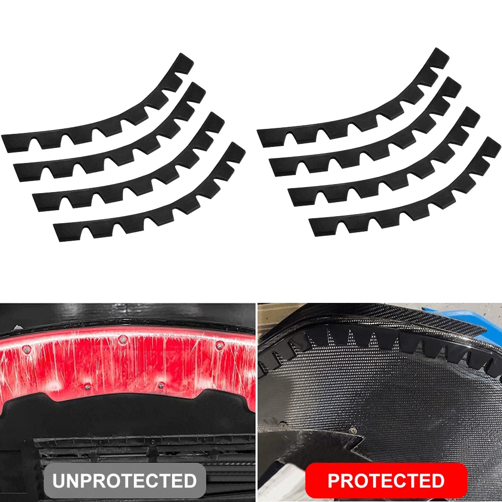 8pcs Universal Car Bumper Guard Anti-Scratch Kit Scrape Protector Skid ...
