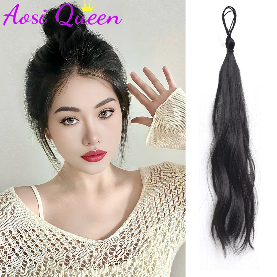 AOSI-Synthetic-Self-winding-Ball-Head-Curling-Hair-Band-Wig-To-Increase ...
