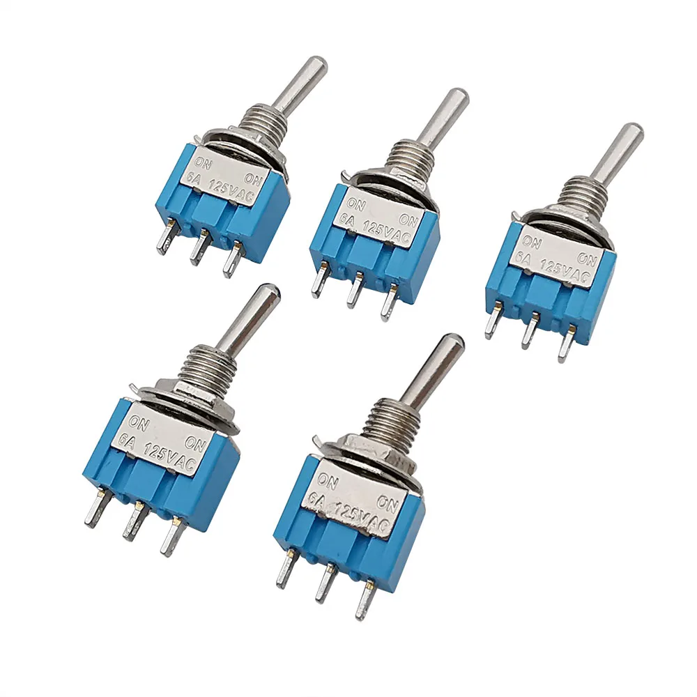 5Pcs-MTS-102-3-Pin-2-Position-Mini-Toggle-Switch-SPDT-ON-ON-6A-125VAC ...