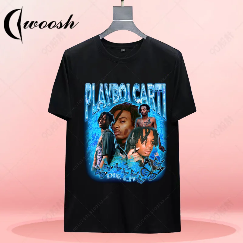 Rapper-Playboi-Carti-Print-T-Shirt-Men-Women-Oversized-Cotton-Tshirt ...