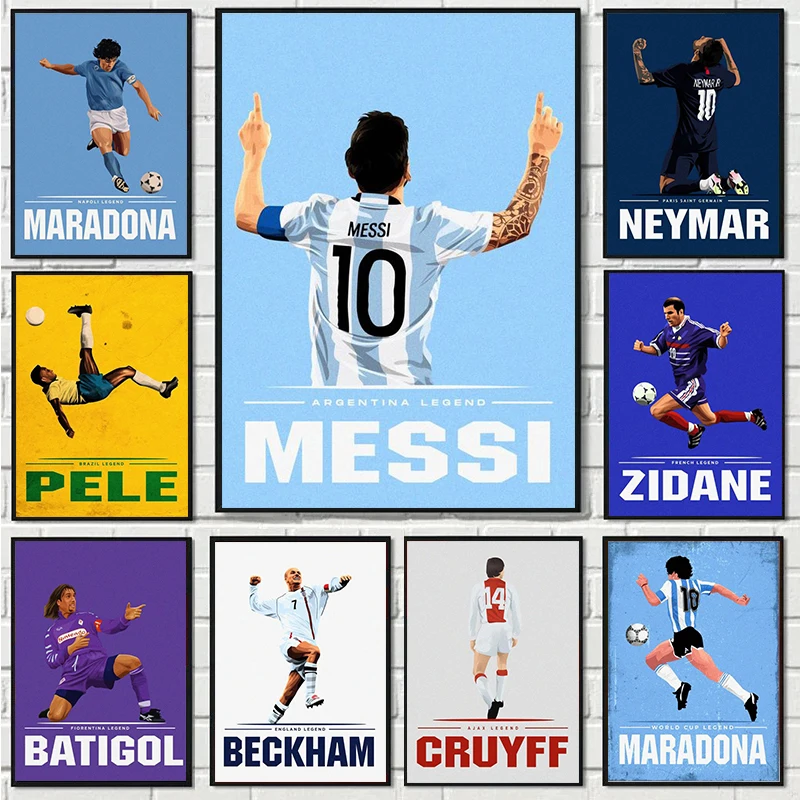 Sports-Football-Player-Wall-Art-Star-Poster-Printing-World-Famous-Idol ...