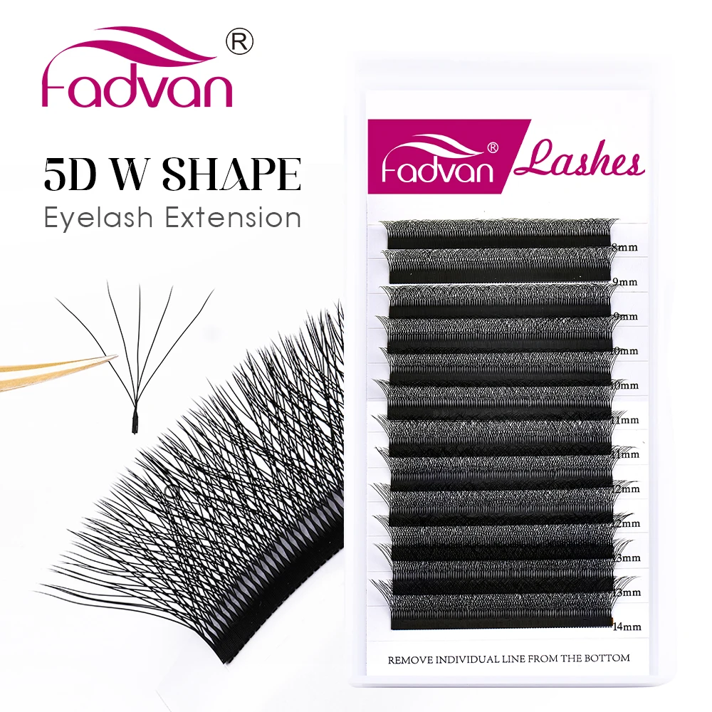 Fadvan 5d W Shape Lashes Soft Faux Mink Eyelash Extension Supplies ...