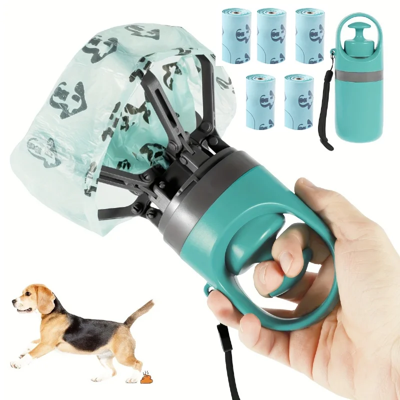 Portable Dog Pooper Scooper Outdoor Pet Waste Pick-up Cleaner Built-in ...
