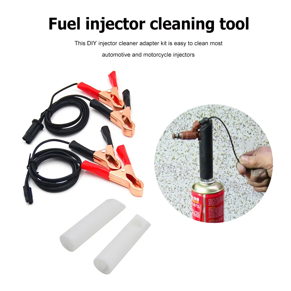 Vehicle-Fuel-Injector-Flush-Cleaner-Adapter-Car-Cleaning-Tool-with-2 ...